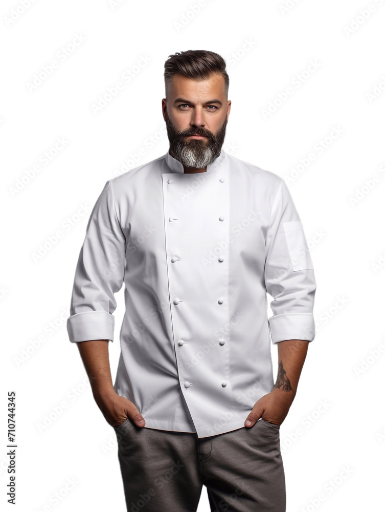 Chef uniform mockups with empty copy space to add logos and designs on ...