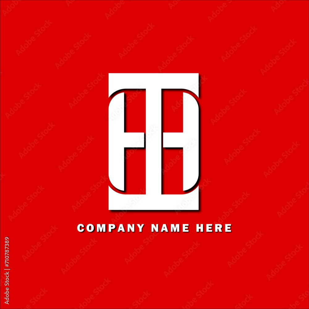 Letter IH typography logo design Stock Vector | Adobe Stock
