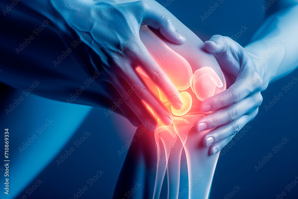 X-ray Anatomy Of The Knee Joint And Human Leg. Joint Pain, Arthritis ...