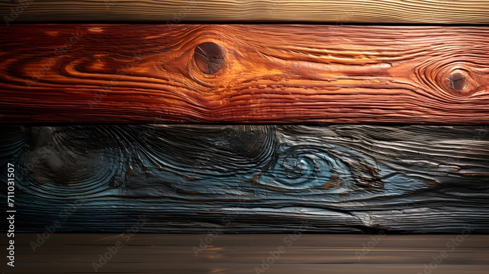 Wood grain textures - group of wooden planks with distinctive wood ...