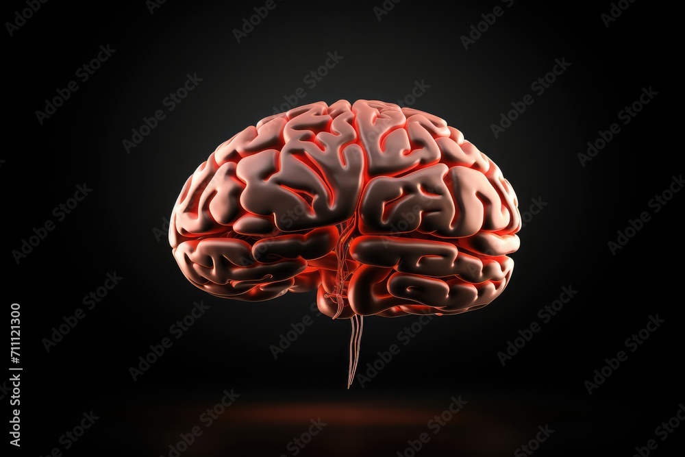 Colorful vivid motley human Brain anatomy cerebral structures cerebrum ...