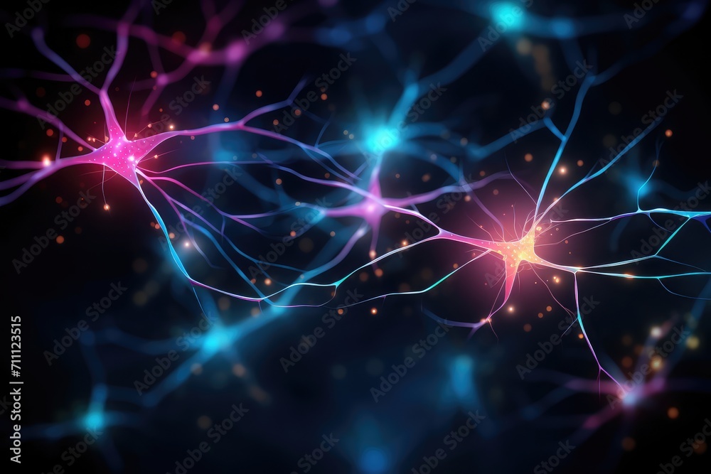 Anatomy brain nerve cells. Neuronal Mind Cell Network Neurons elongated ...