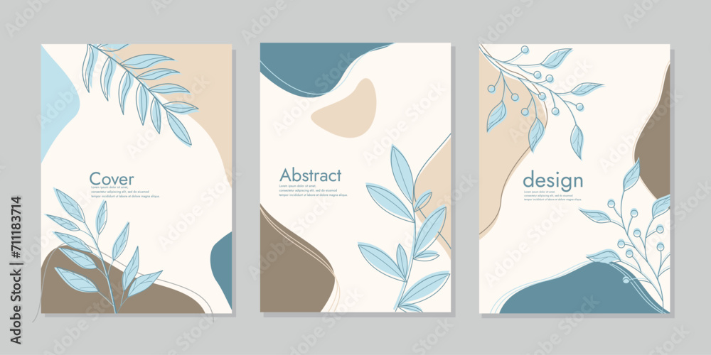 Abstract cover background vector. invitation card background with line ...