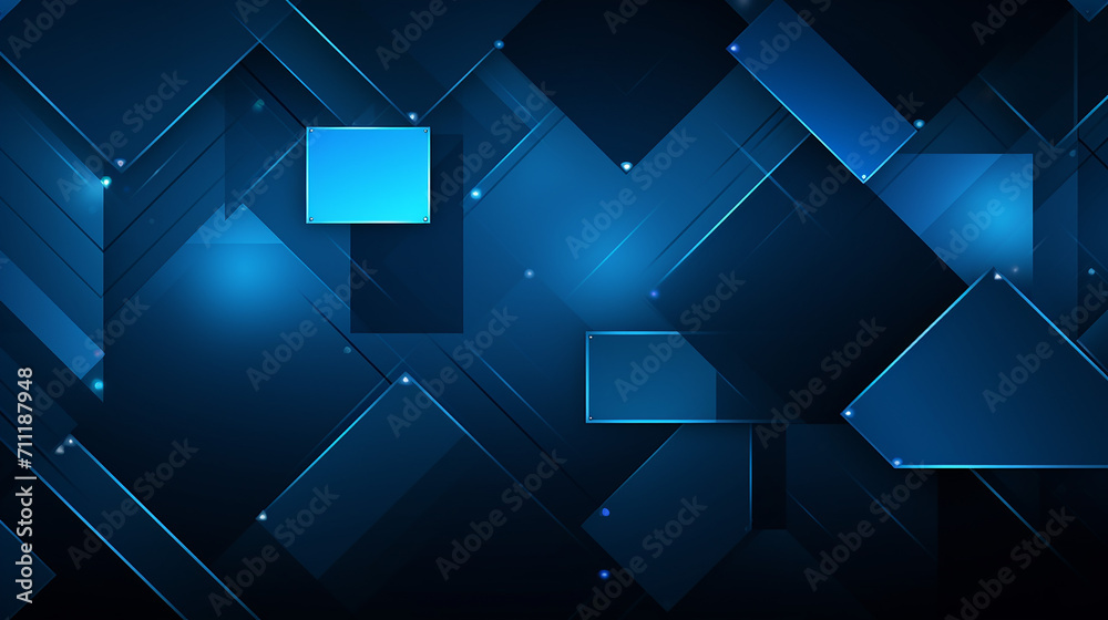 abstract blue background with geometric panel futuristic Stock ...