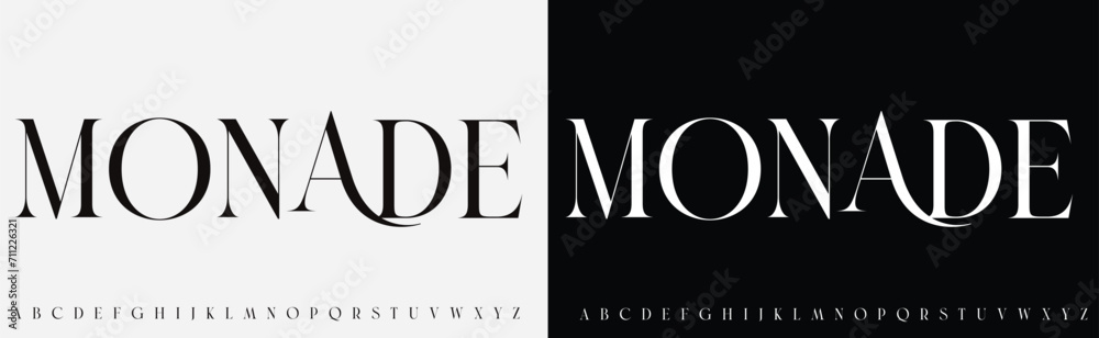 Abstract minimal modern alphabet line font. Minimal slim typography ...