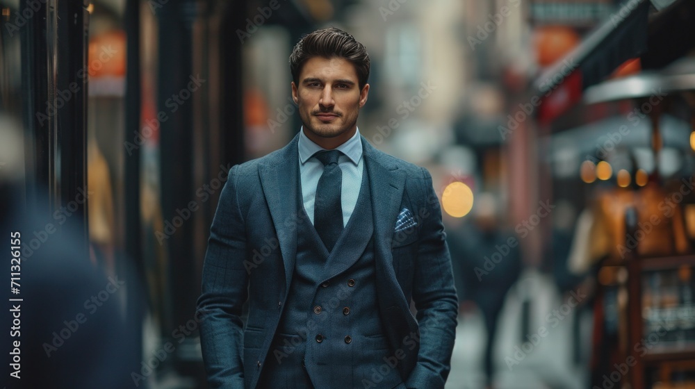 Suited executive gracefully multitasks, proving elegance thrives even ...