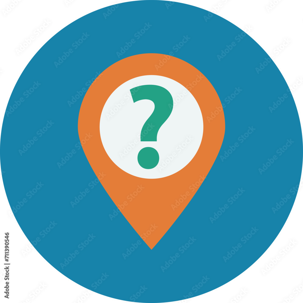 question mark button. maps and navigation icon design. map icon vector ...