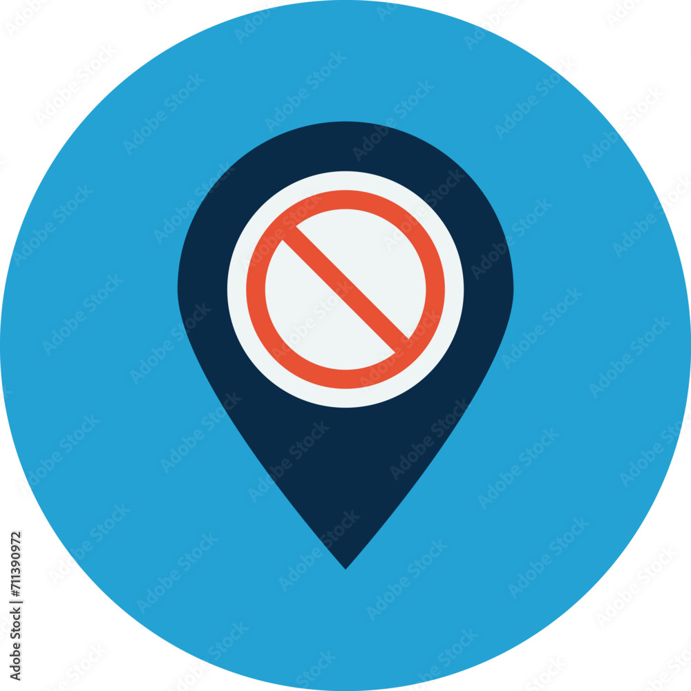 Стоковое векторное изображение «no parking sign. maps and navigation ...