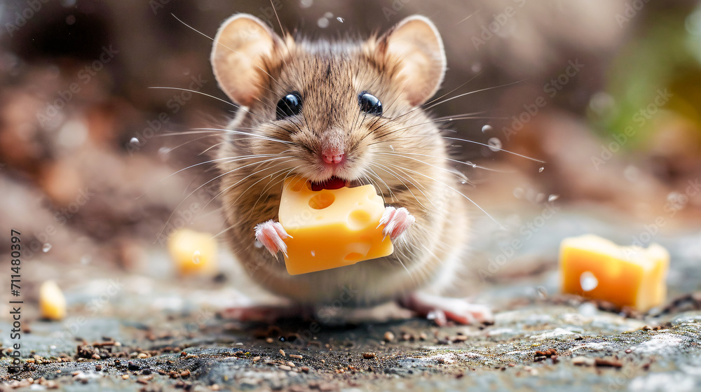 Mouse Foraging for Food Wallpaper Background Brainstorming Family ...