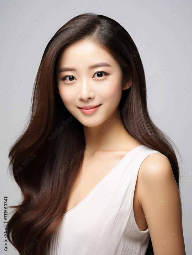 Beautiful Asian Chinese Young Woman Portrait Studio Photo Photography ...