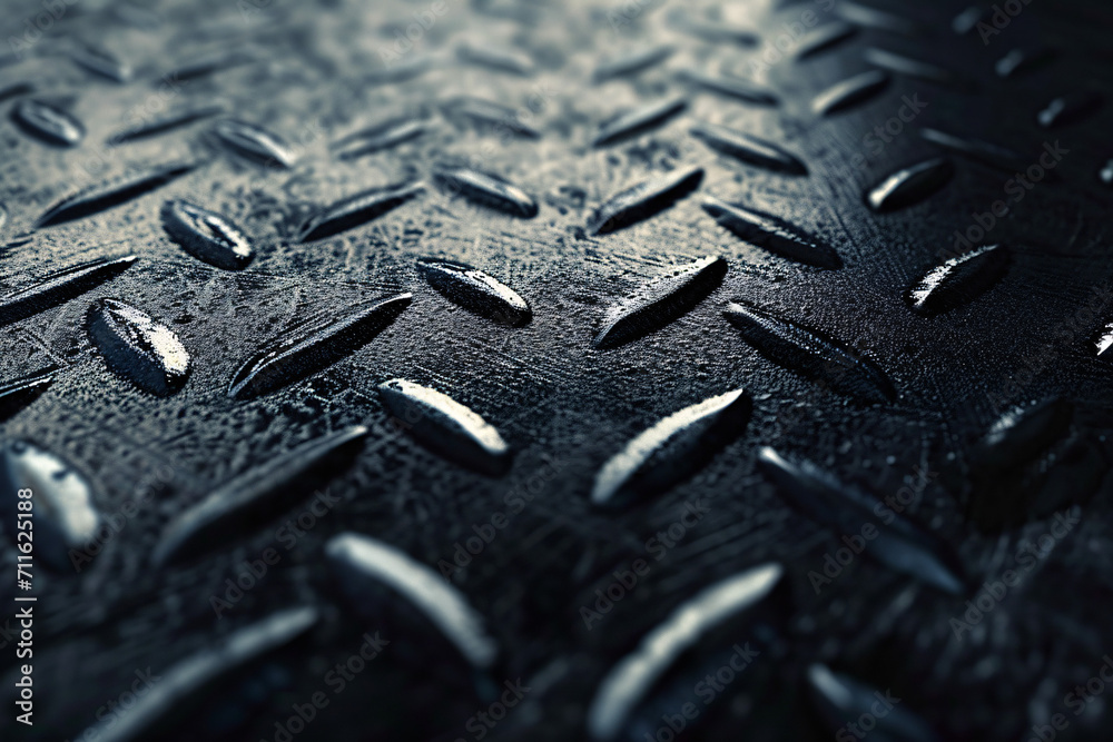 Diamond plate metal texture with blue tint Stock Illustration | Adobe Stock