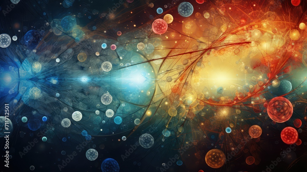 research science digital background illustration technology innovation ...