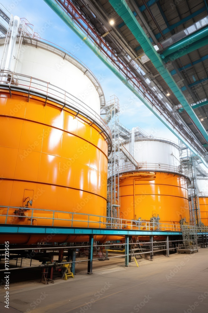 A collection of steel sentinels, these tanks stand ready to store and ...