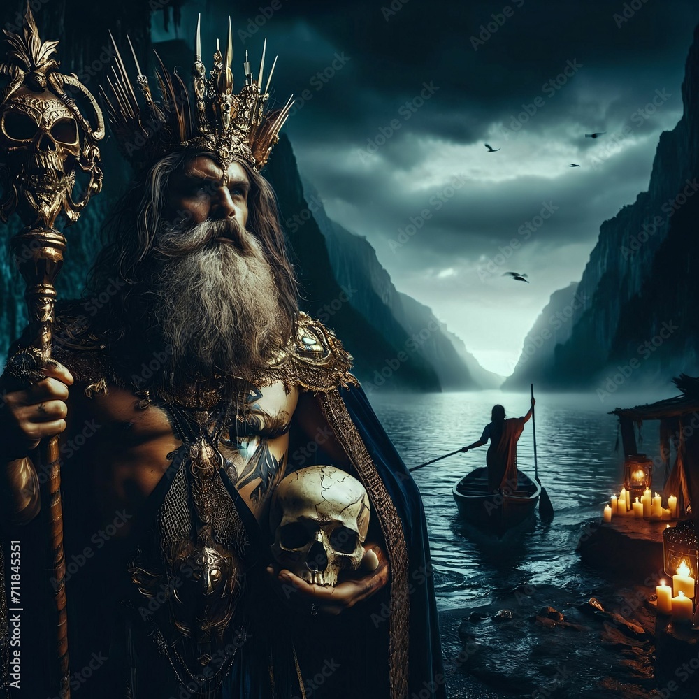 Photo Stock Hades Greek god of the underworld. Ruler over death and the ...