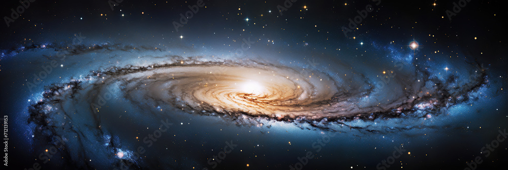 The majestic spiral structure of the Andromeda Galaxy, with star ...