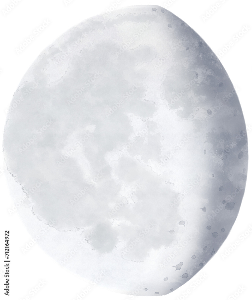 Waning gibbous moon clipart transparent PNG Stock Illustration | Adobe ...