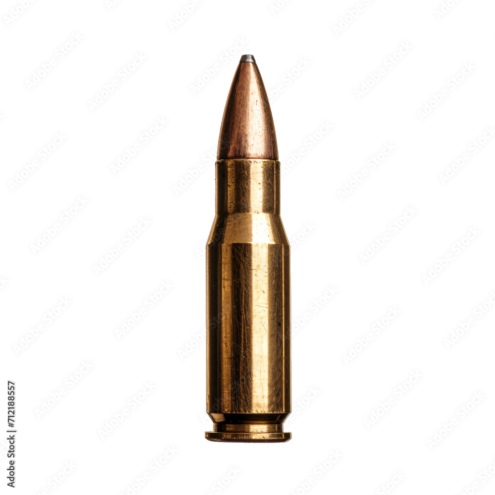 firearm bullet isolated on a transparent background, pistol magazine ...