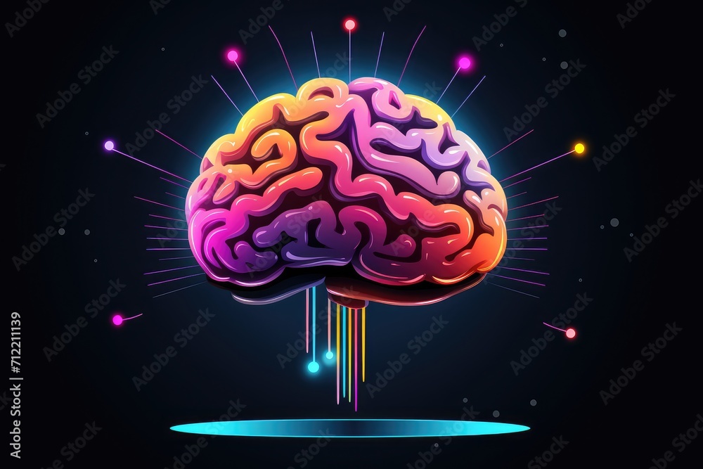Stock-Illustration „3D brain, brainstorming SCAMPER, Six Thinking Hats ...