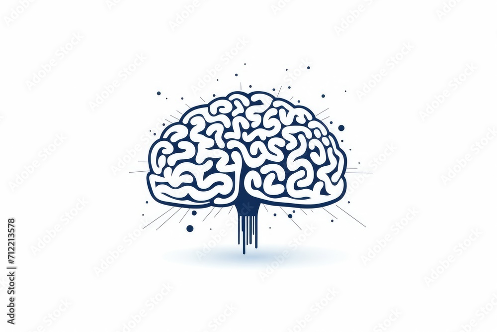 Symbolic brain graphic, cognitive vectors, brain icons, and logos ...