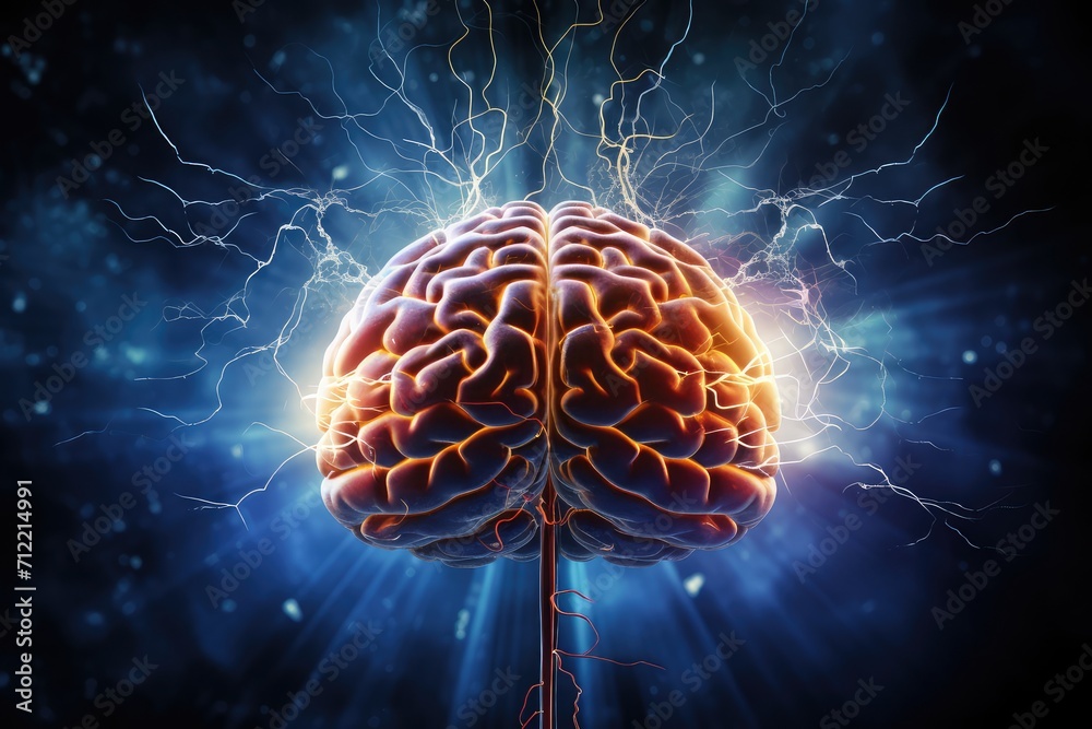 Brain lightning mind, axon thunderbolt flashes, cognitive energy bursts ...