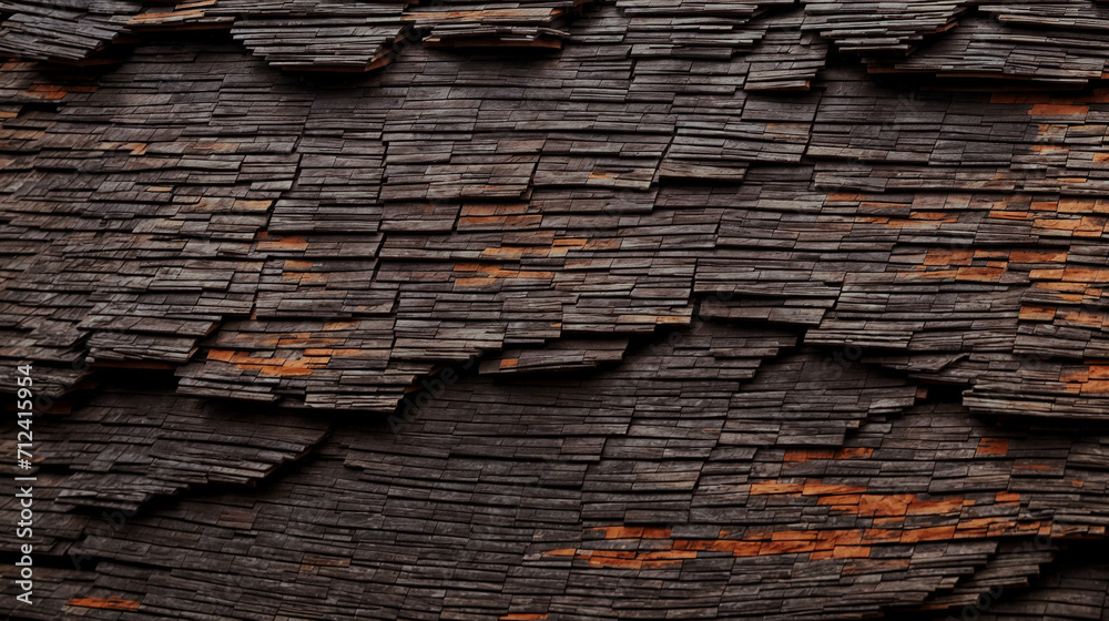 The rough texture of fire-burnt hardwood. Surface of burnt timber ...