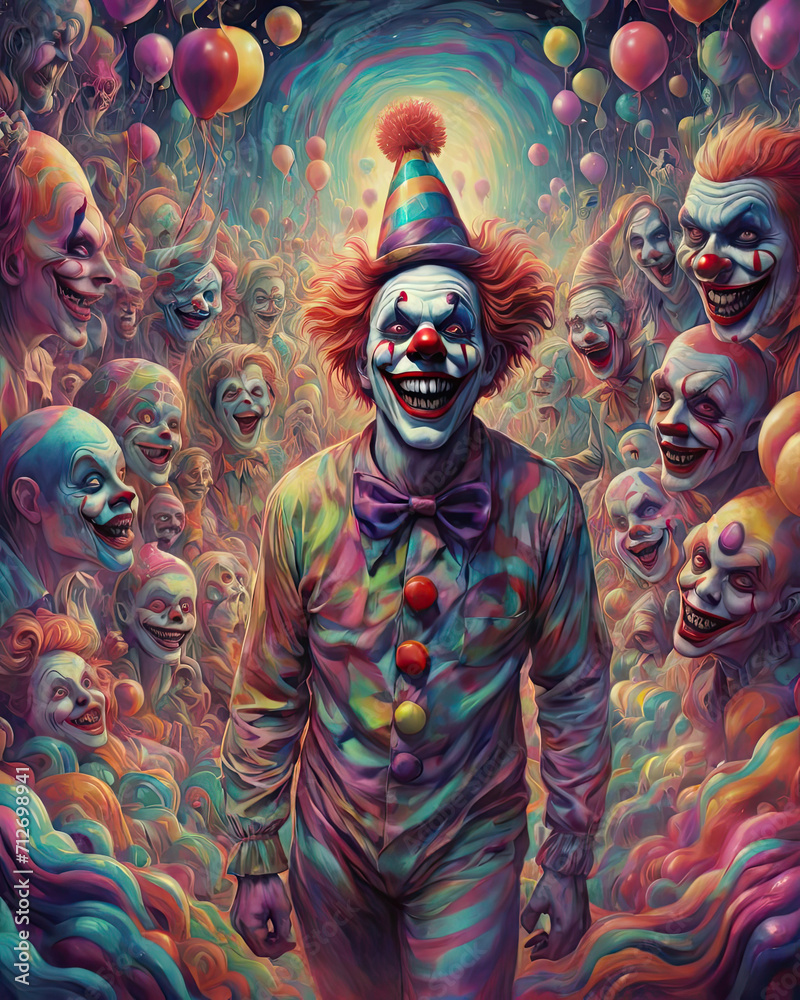 Psychedelic Nightmare - Sinister carnival and haunting landscapes with ...