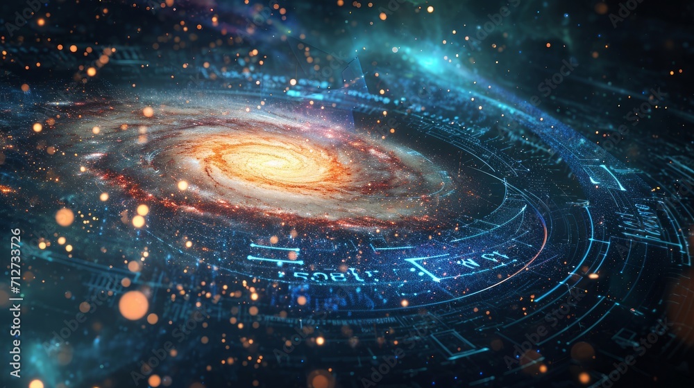 Science and research of the universe, spiral galaxy and physical ...