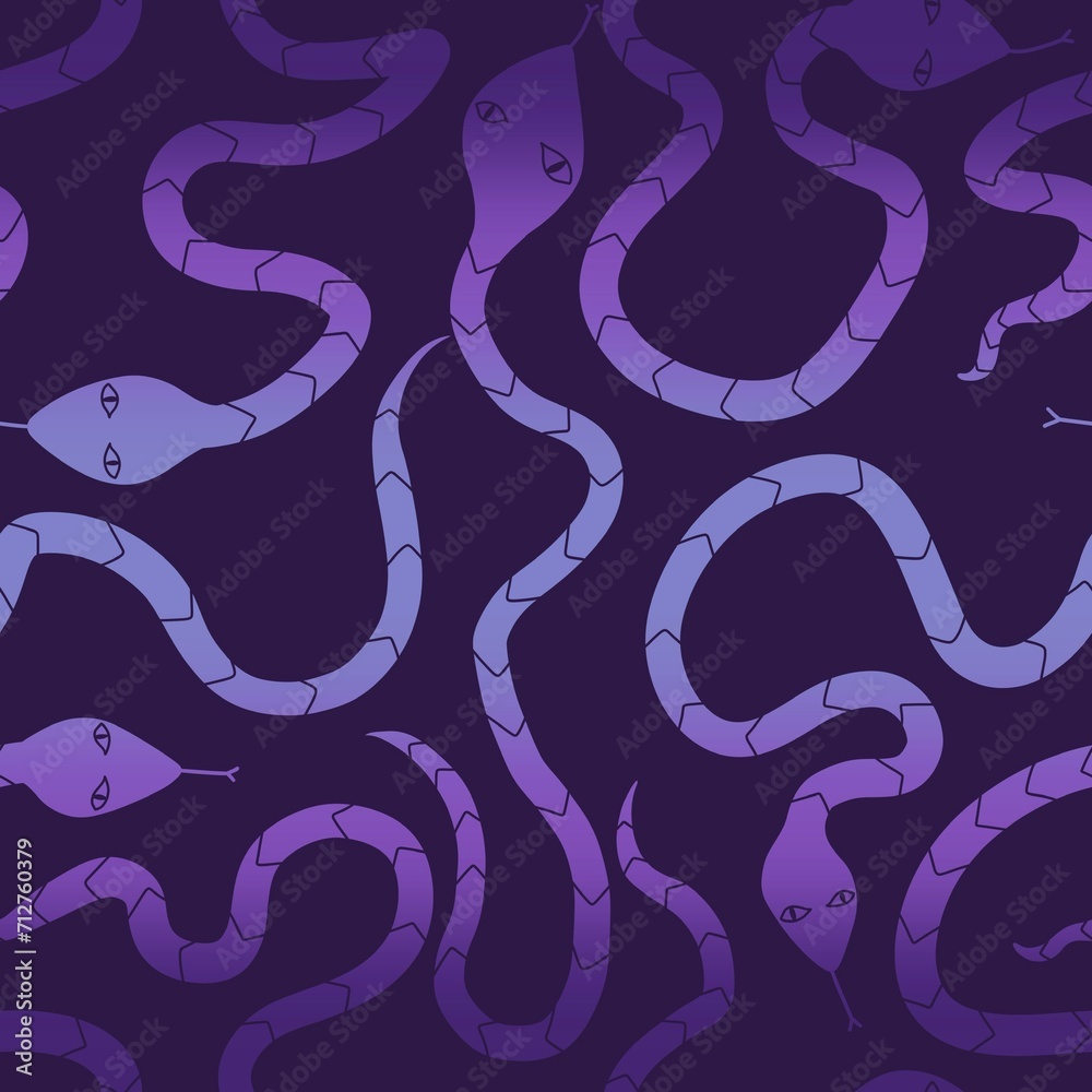 Cartoon animals seamless snakes pattern for wrapping paper and fabrics ...