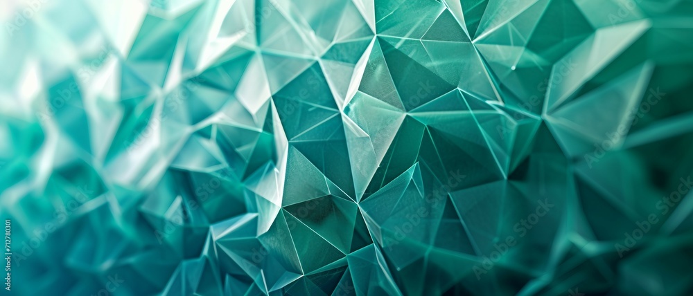 Futuristic background design of an Elegant Polygonal Interface, Emerald ...