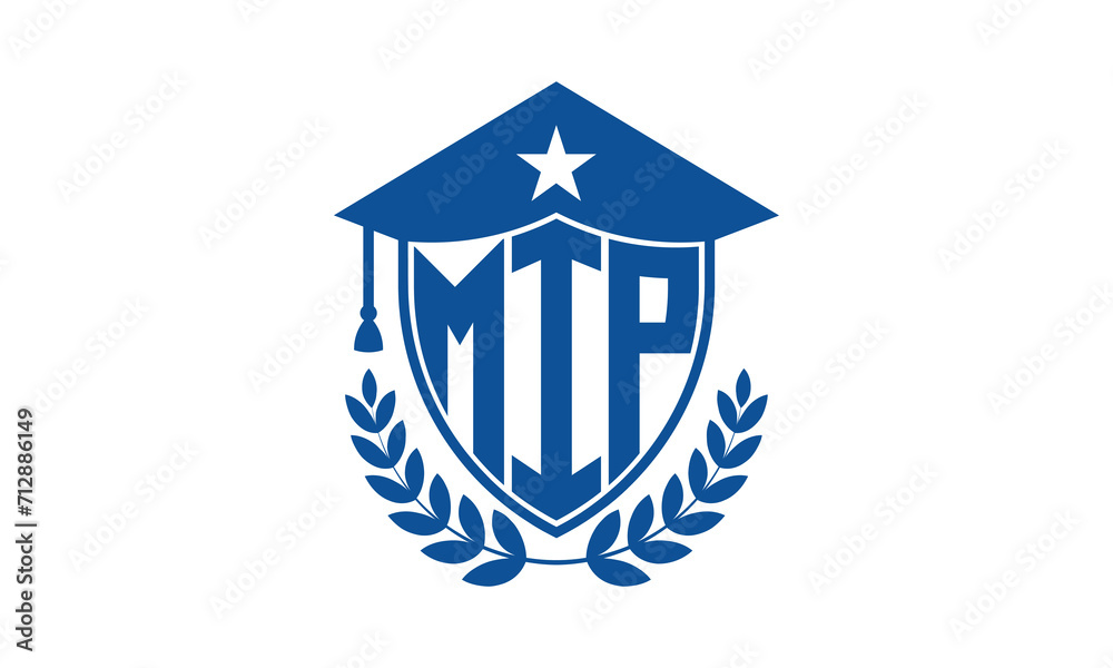 Image vectorielle Stock MIP three letter iconic academic logo design ...