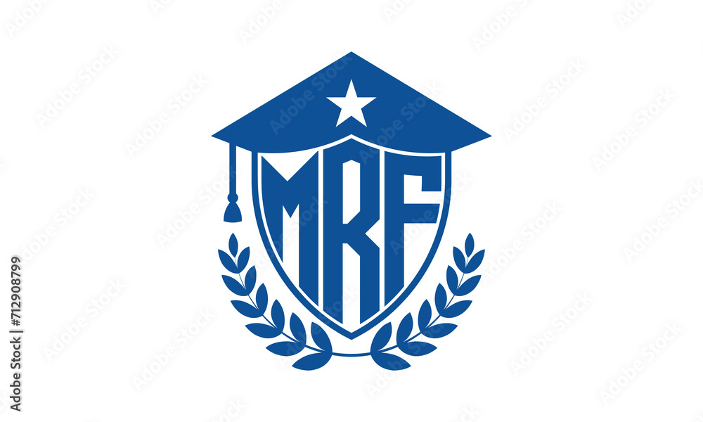 เวกเตอร์ Stock MRF three letter iconic academic logo design vector ...
