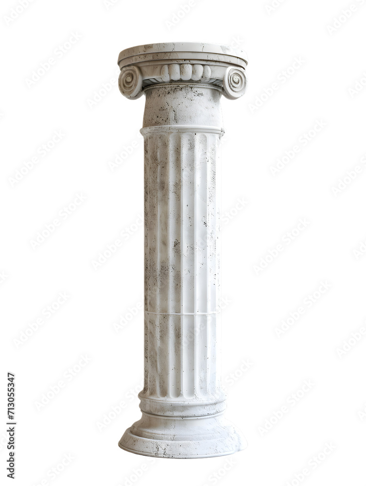 roman pillar isolated on transparent background Stock Illustration ...