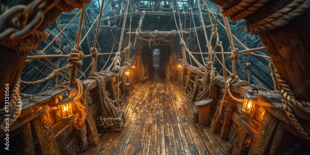 Inside the Pirate's Lair: Explore the intricate structure within a ...