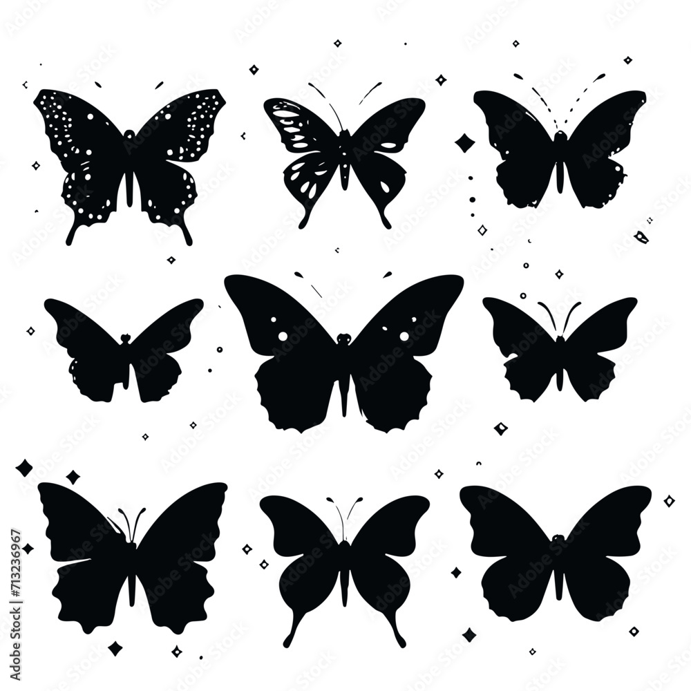 butterfly silhouette, butterfly svg, butterfly png, butterfly ...