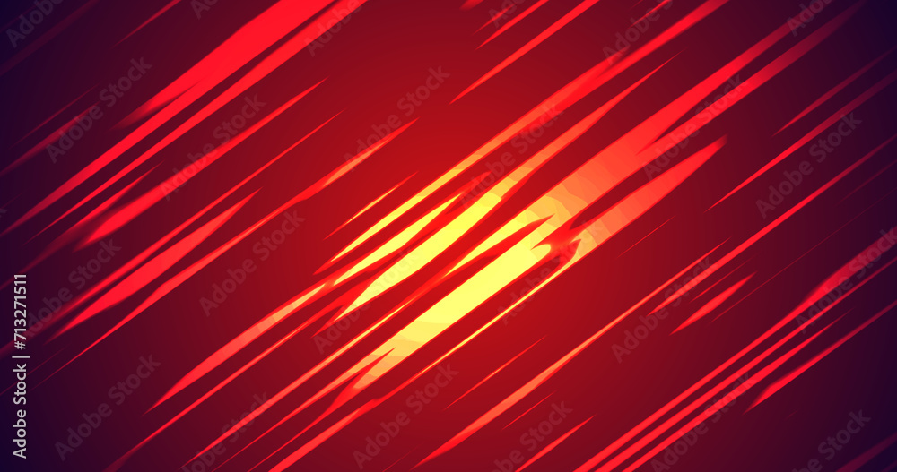 Anime Manga style speed lines animation. High-speed flying diagonally ...