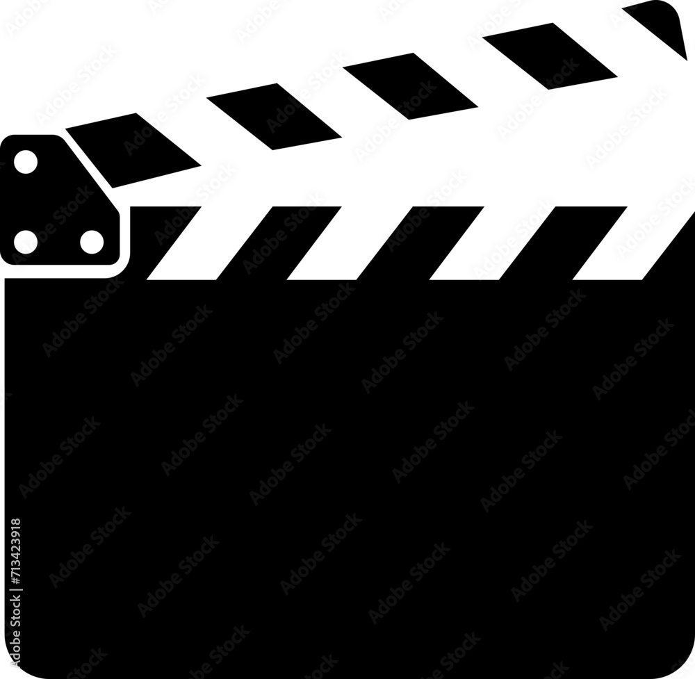 Cartoon regisseur film take board or cinema clapper. Vector film ...