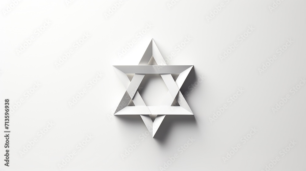 Star of David, ancient symbol, emblem in the shape of a six-pointed ...