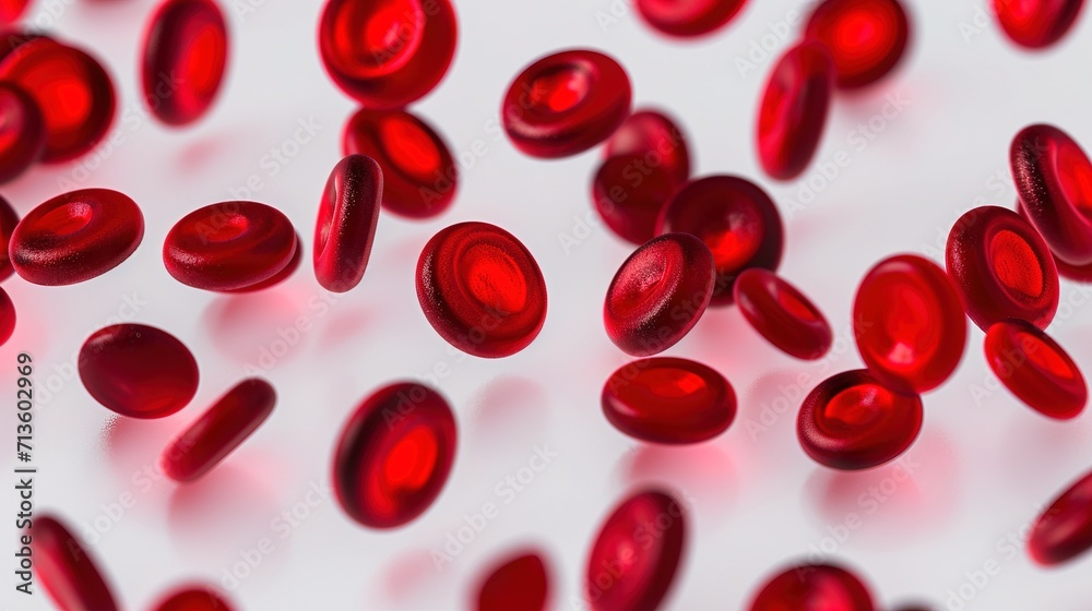 Sample under the microscope of a Red Blood Cells Stock Illustration ...