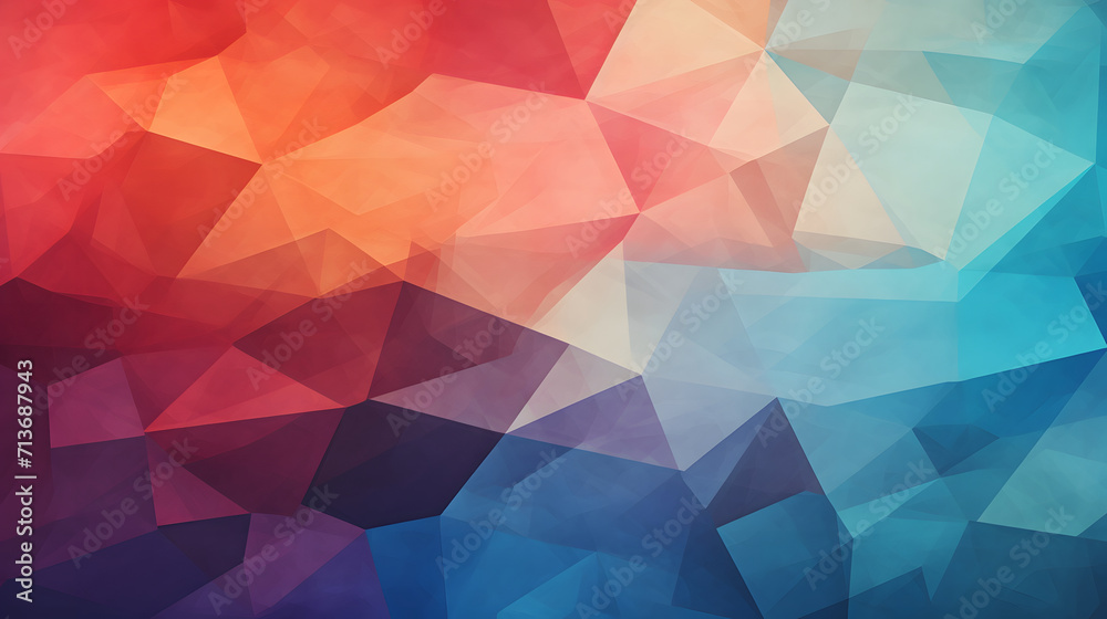 Harmoniously arranged polygons and irregular shapes fill this ...