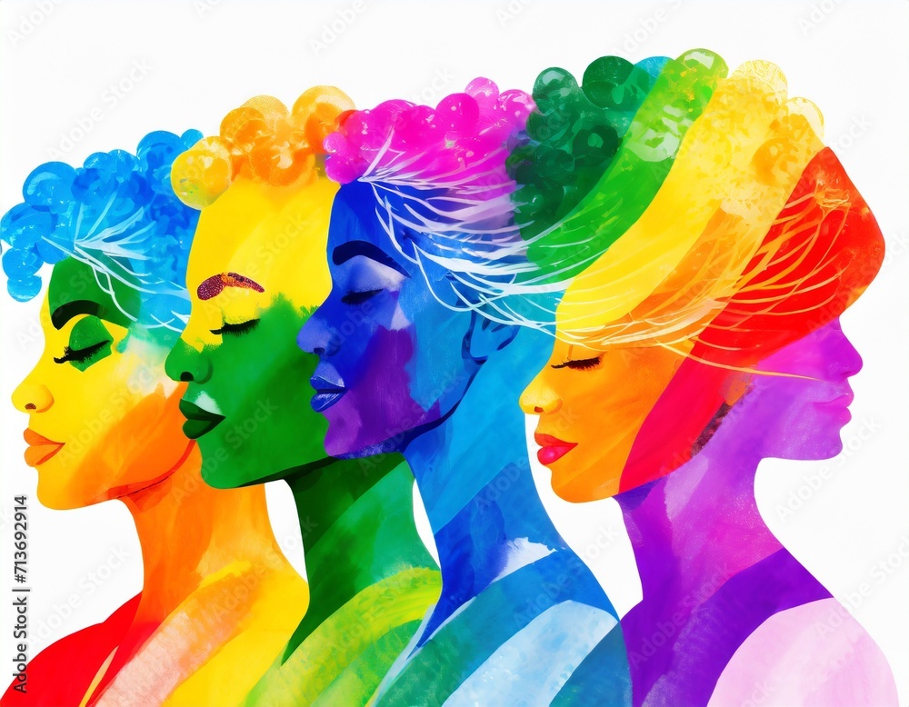 Stock-Foto „Diversidade em Harmonia: Celebração de Cores e Identidades ...