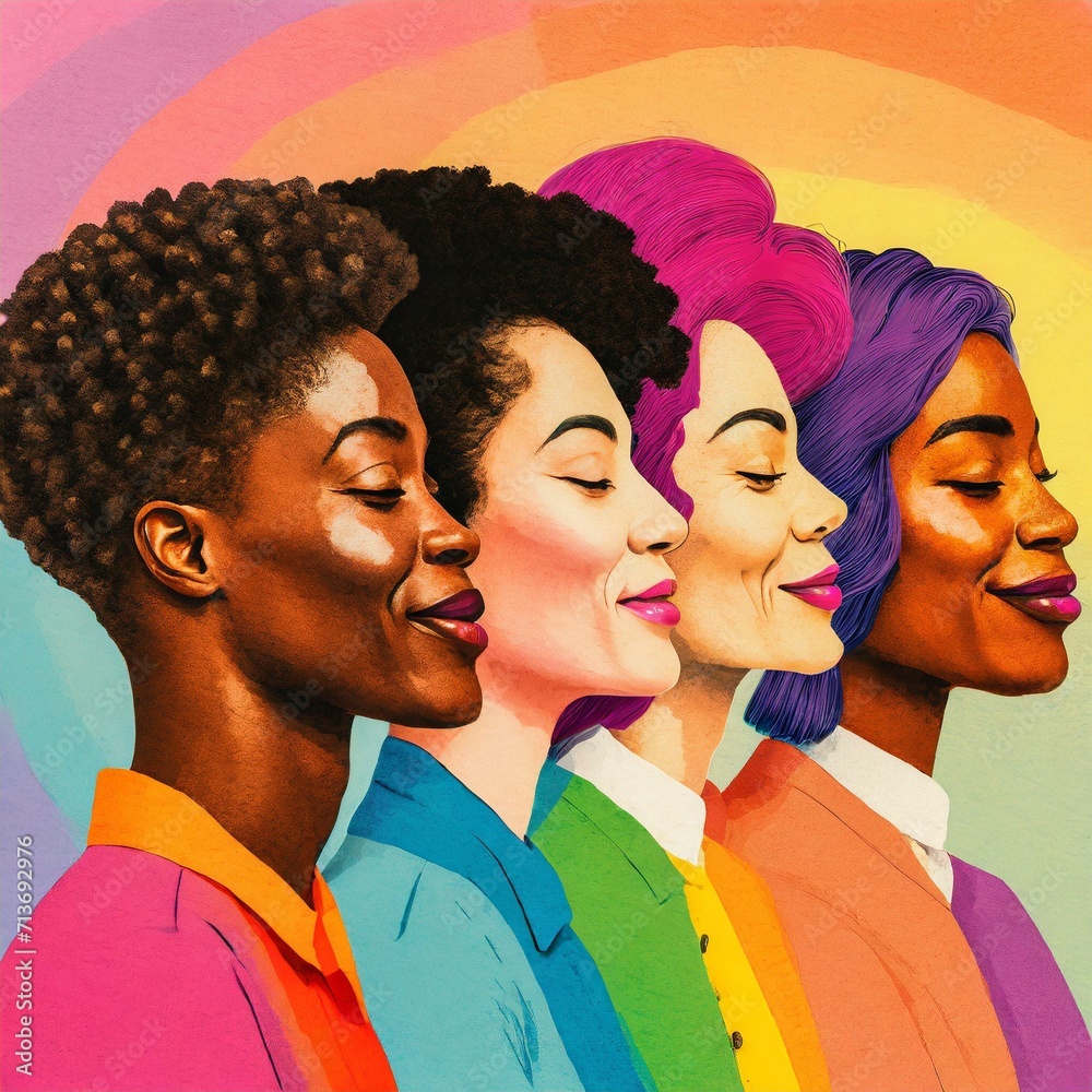 Stock-Foto „Diversidade em Harmonia: Celebração de Cores e Identidades ...