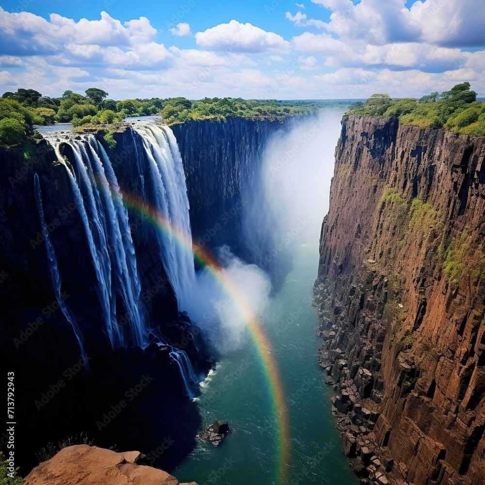 Victoria Falls: Zambia and Zimbabwe This landscape is unsurprisingly ...