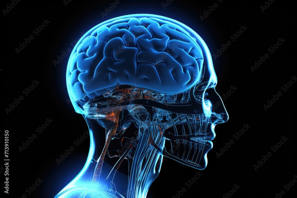 Brain sectional imaging X-ray and CT scan technique, cyborg radiography ...