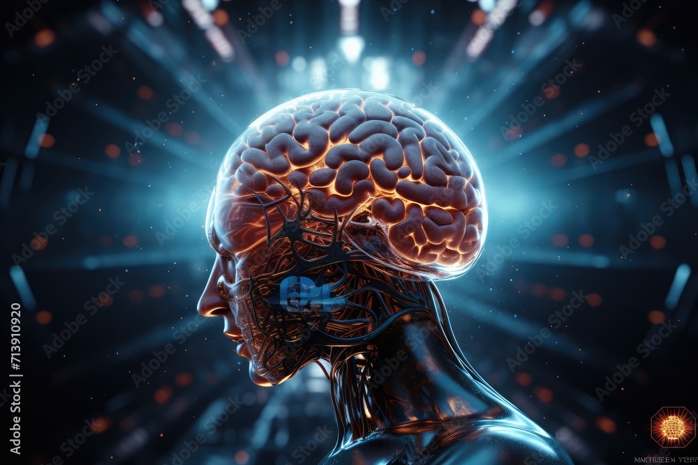 Brain sectional imaging X-ray and CT scan technique, cyborg radiography ...