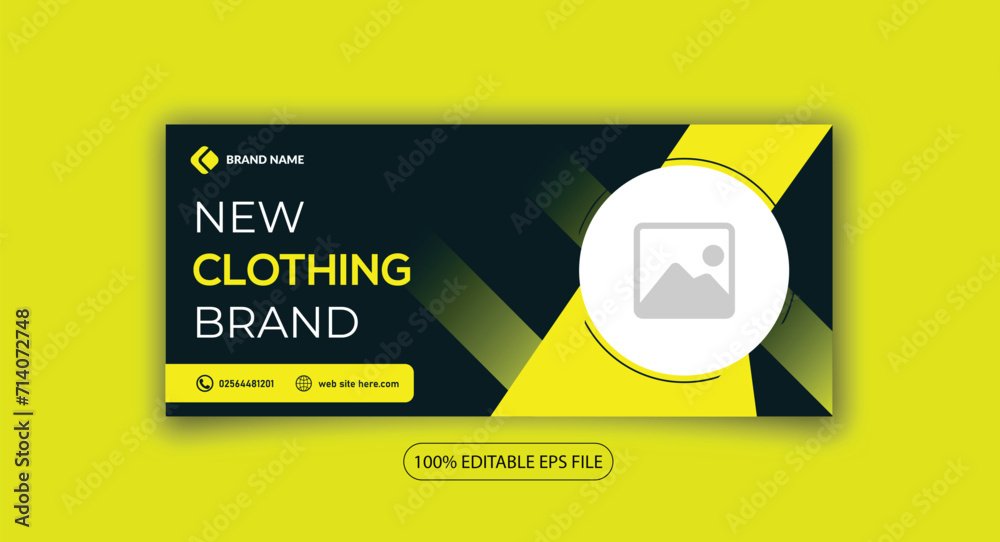 Clothing Brand facebook cover photo social media web banner LinkedIn ...