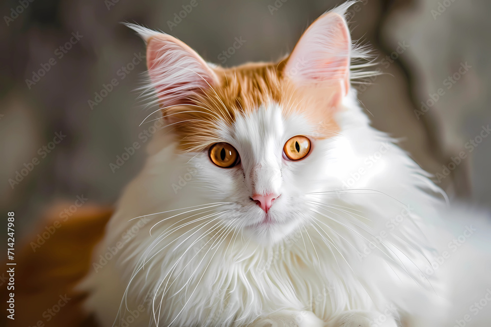 Turkish Van cat - Originated in Turkey, known for their unique pattern ...
