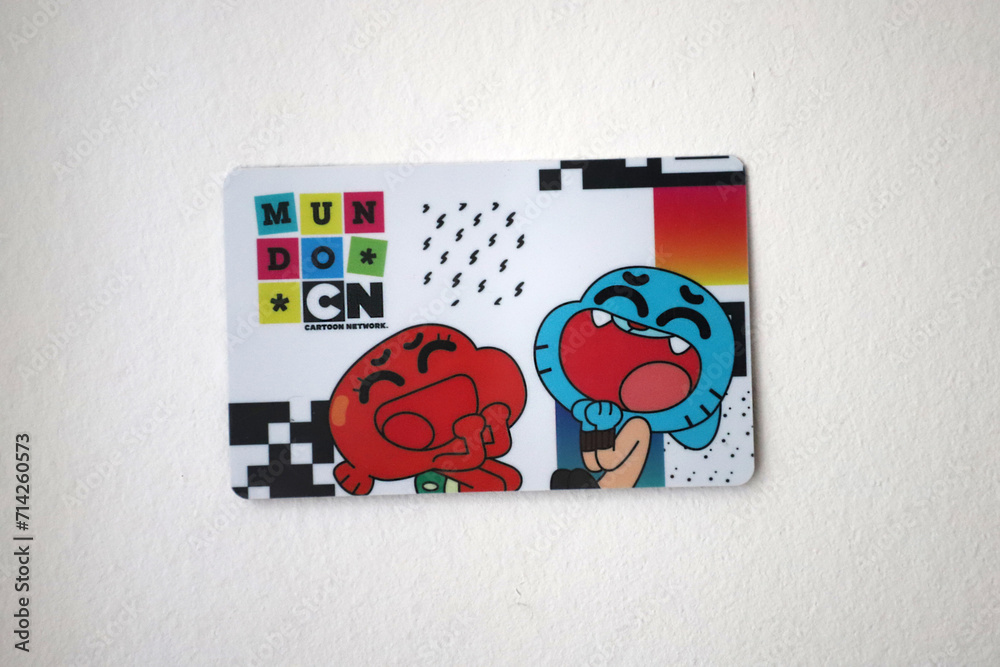 Cartoon Network World card with the characters from the animated series ...