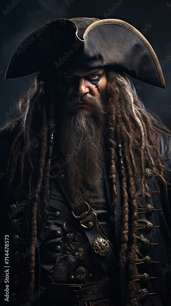 "Sail with the legendary pirate Blackbeard in this iconic illustration ...