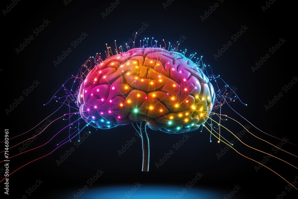 Brain love— dance of neurotransmitters. Amorous Love drug happy ...