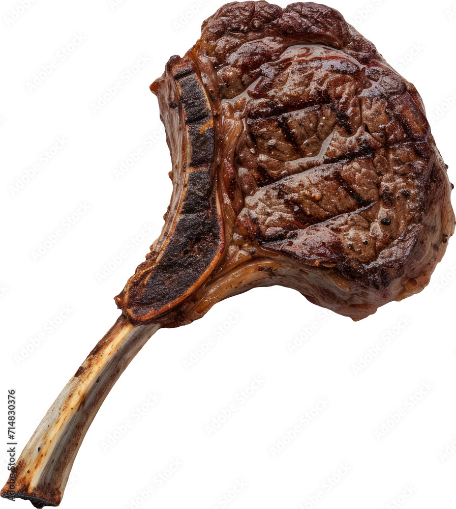 Tomahawk steak transparent background PNG clipart Stock Photo | Adobe Stock